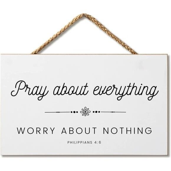 Wall Decor | Farmhouse Style Bible Verse Wall Decor Wood Sign 95 X 55 ...